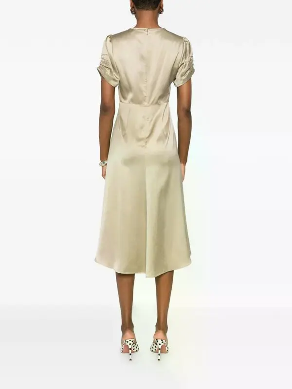 N°21 Short Sleeve Gathered Midi Dress