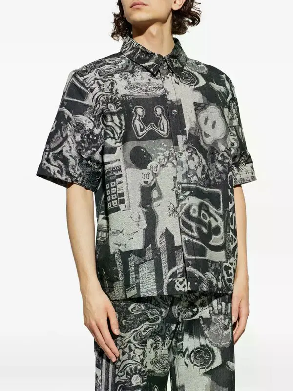 Casablanca Printed Shirt - Black