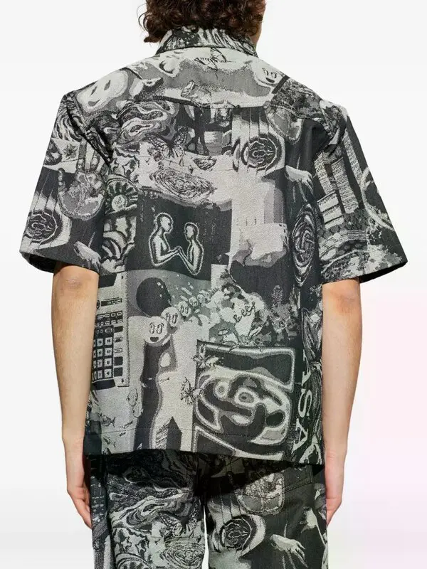 Casablanca Printed Shirt - Black