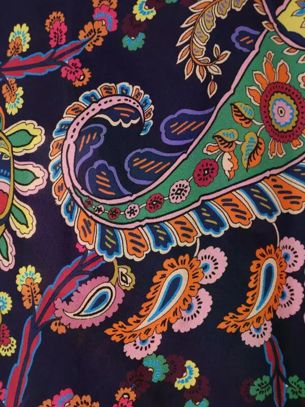 Etro Ruffled Paisley Blouse