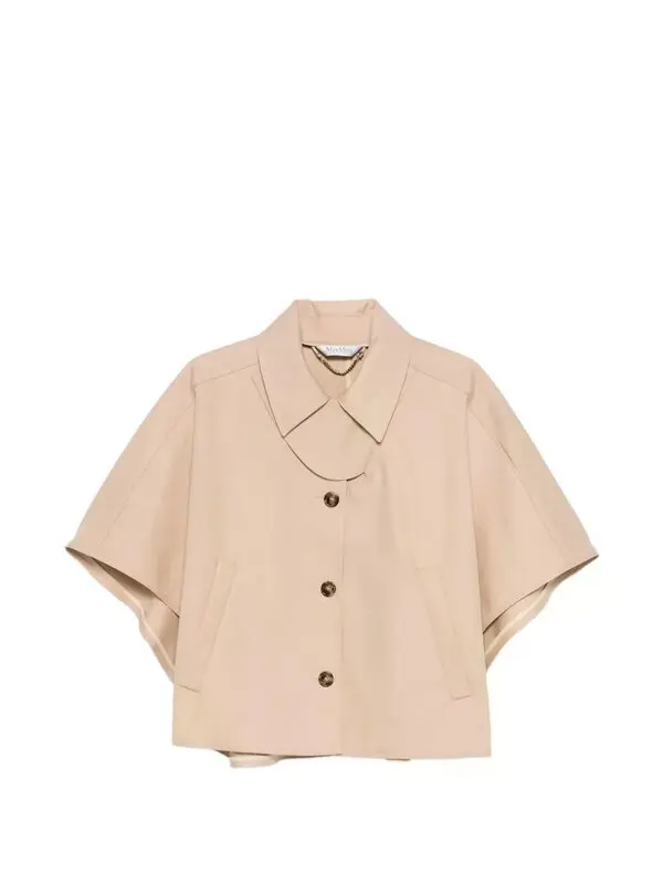 Max Mara Cotton Cape - Neutrals