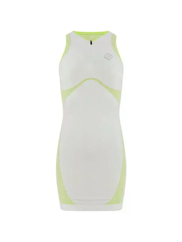Casablanca Quarter-zip Sleeveless Dress