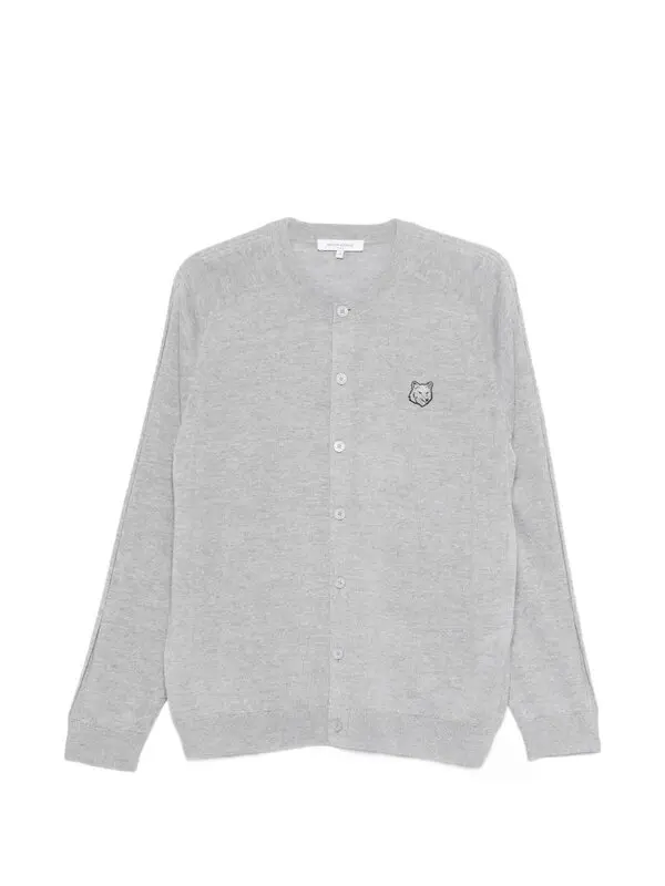 Maison Kitsuné Embroidered Buttoned Cardigan