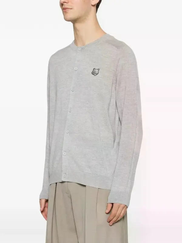 Maison Kitsuné Embroidered Buttoned Cardigan