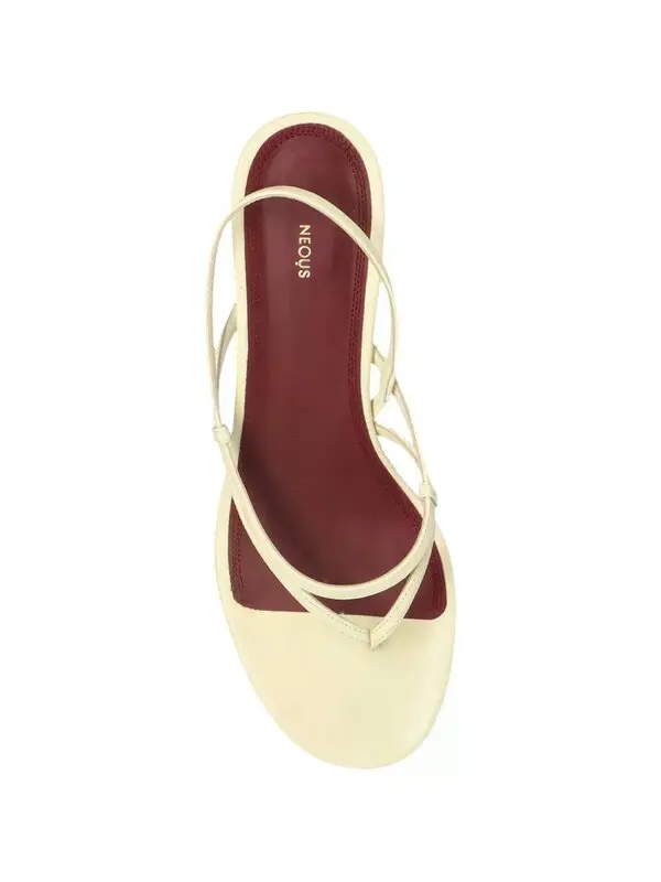 NEOUS Open-toe Leather Sandals - Neutrals