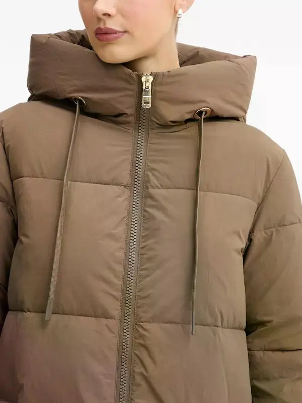 MOS MOSH Mmollie Terma Hooded Quilted Coat - Brown
