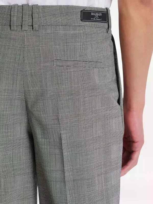 Balmain Prince Of Wales Check Tailored Trousers