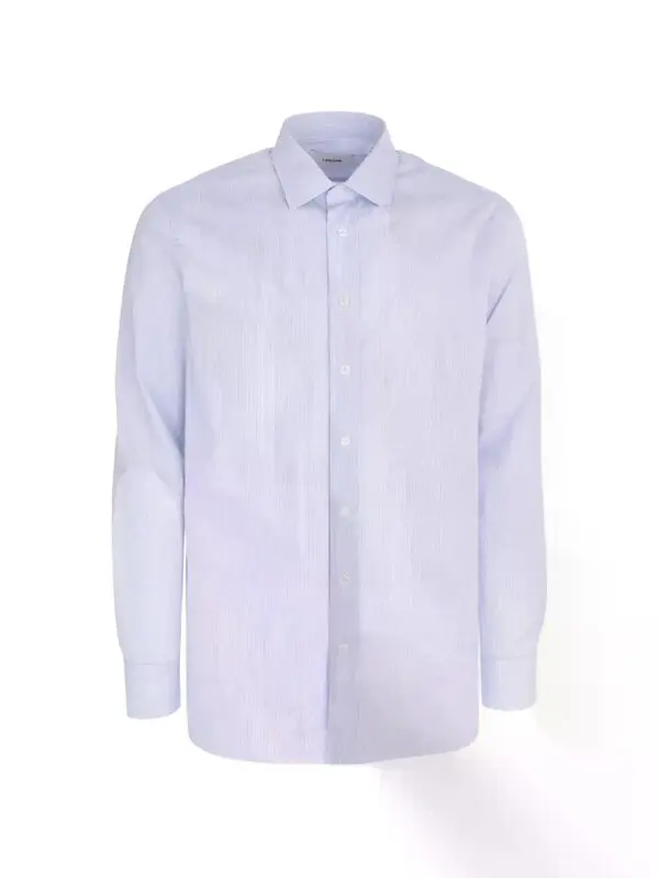LARDINI Striped Shirt - Blue