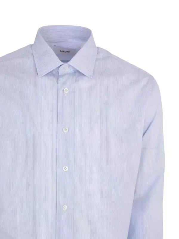 LARDINI Striped Shirt - Blue