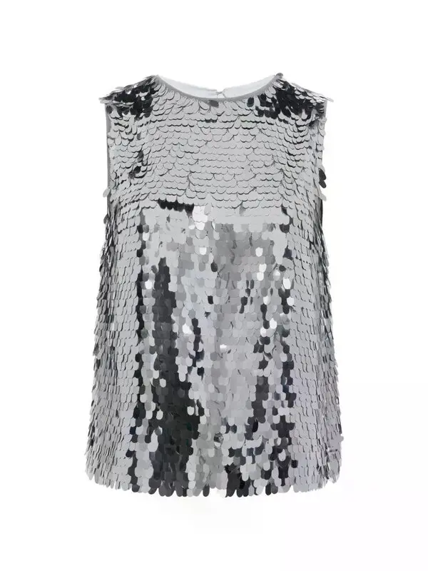 SIMONMILLER Shirley Sequin Embellished Sleeveless Top