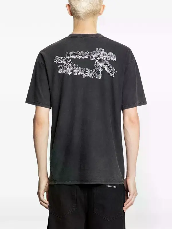 44 LABEL GROUP Jersey T-shirt With Graphic Print