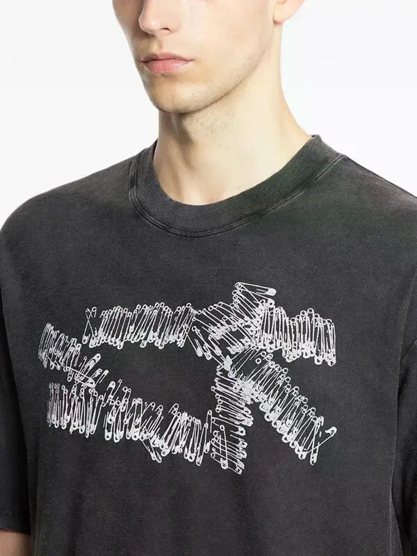 44 LABEL GROUP Jersey T-shirt With Graphic Print