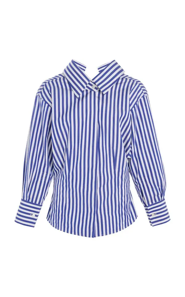 Givenchy Sculpted Striped Cotton Poplin Shirt - Multi