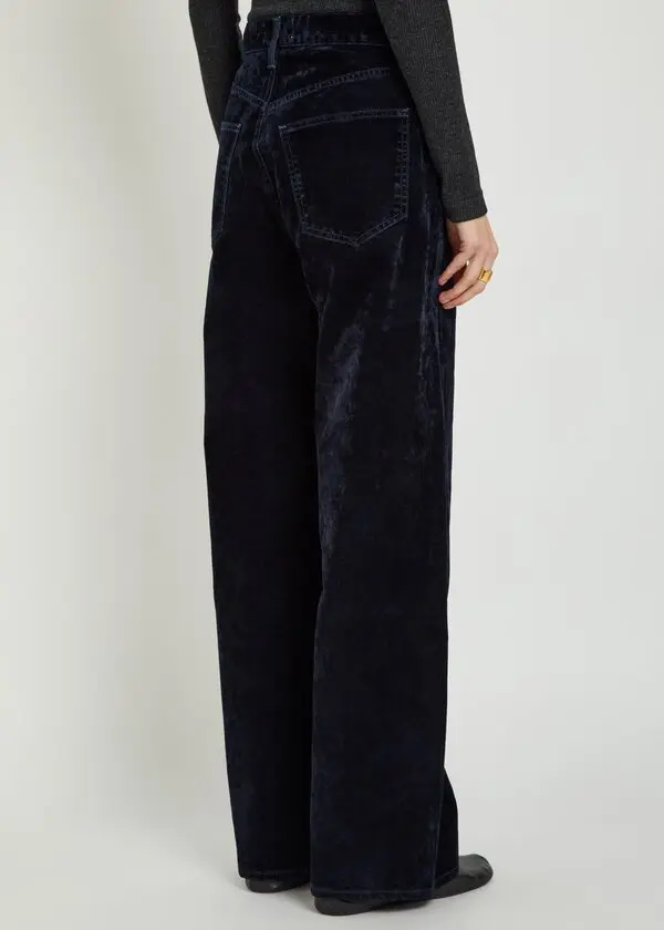 AGOLDE Low Curve Barrel-leg Velvet Jeans