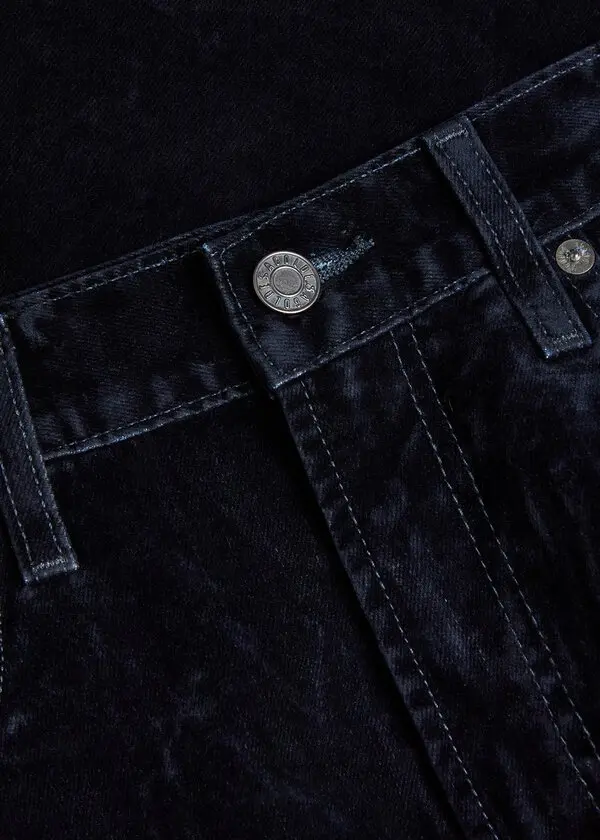 AGOLDE Low Curve Barrel-leg Velvet Jeans