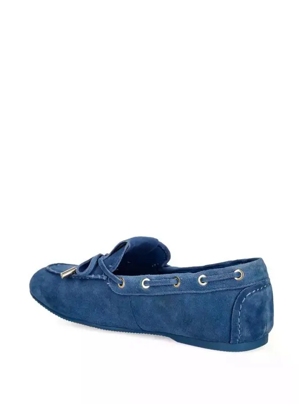 Guess Aisha Tie-detail Loafers By - Blue