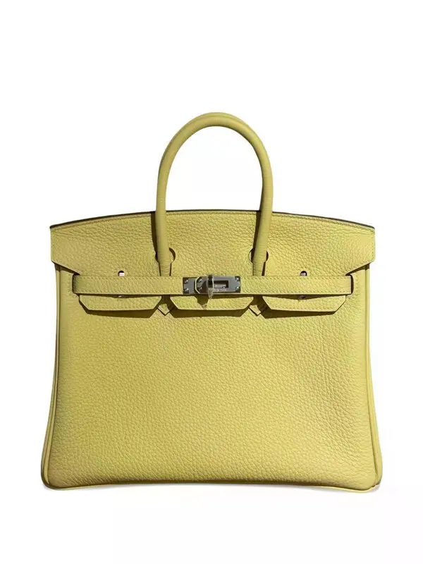 Hermès 25 Birkin Leather Tote Bag - Yellow