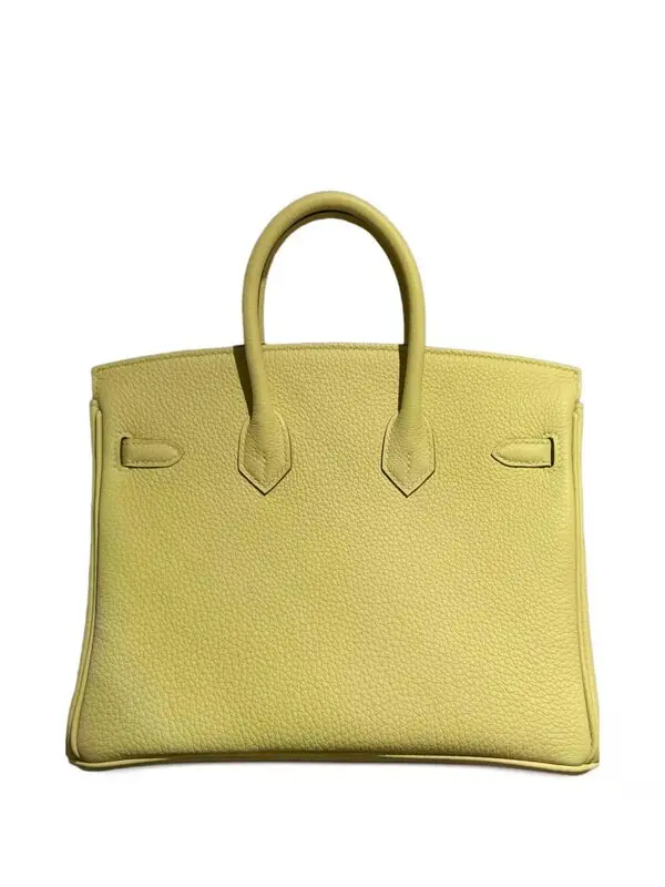 Hermès 25 Birkin Leather Tote Bag - Yellow