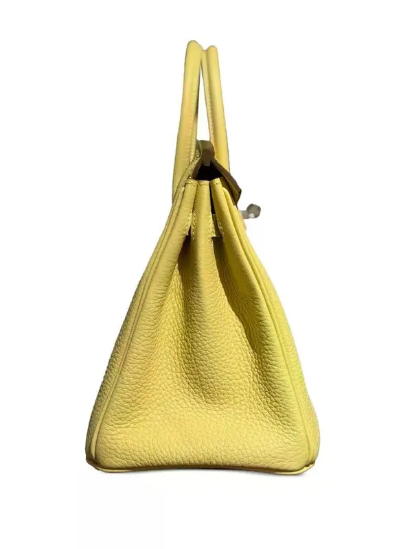 Hermès 25 Birkin Leather Tote Bag - Yellow