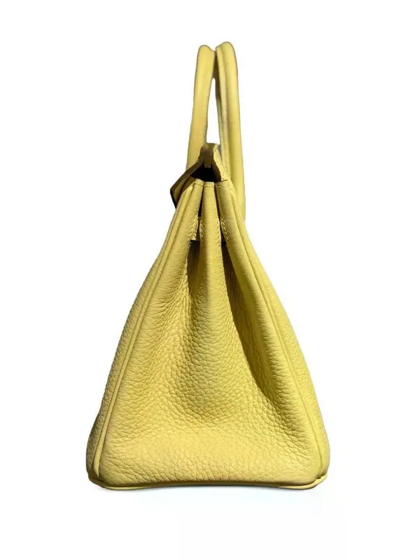 Hermès 25 Birkin Leather Tote Bag - Yellow
