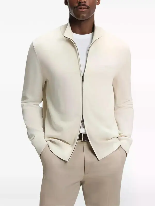 BOSS Cotton Zip-up Cardigan