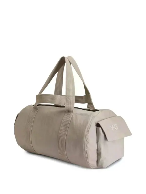Y3 Duffle Bag With Zip Fastening And Mesh Pocket - Neutrals