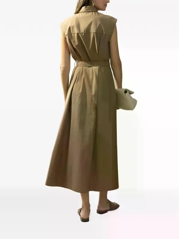 Brunello Cucinelli Belted Midi Dress