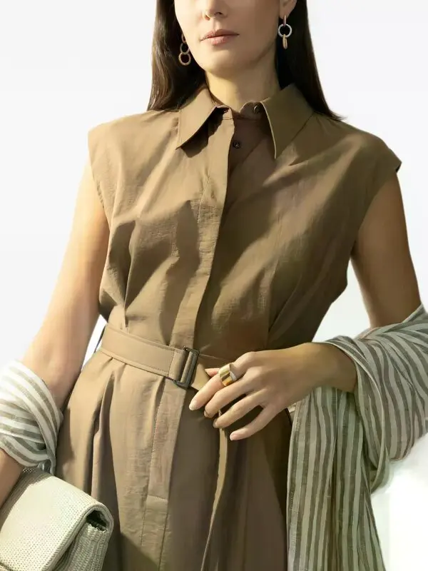 Brunello Cucinelli Belted Midi Dress