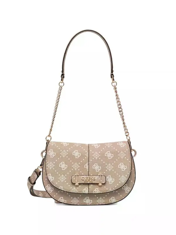 Guess Carrie Patterned Cross-body Bag - Neutrals