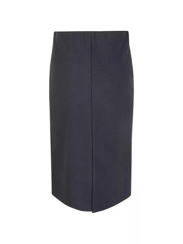 Seventy Textured Midi Skirt - Grey