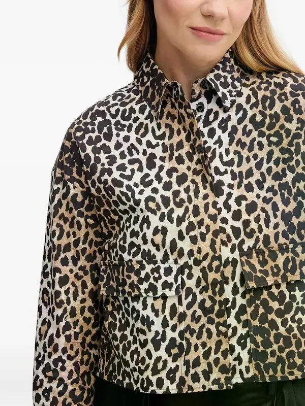 OUI Animal Print Shirt