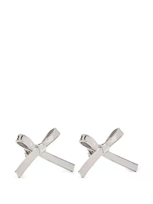 Marc Jacobs Bow Earrings - Silver