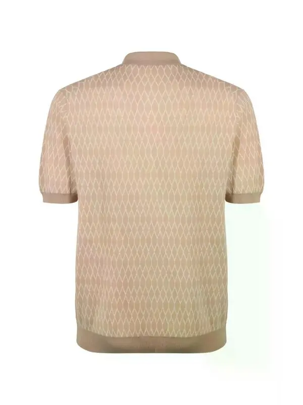 SLOWEAR Knit Button Polo Shirt - Neutrals