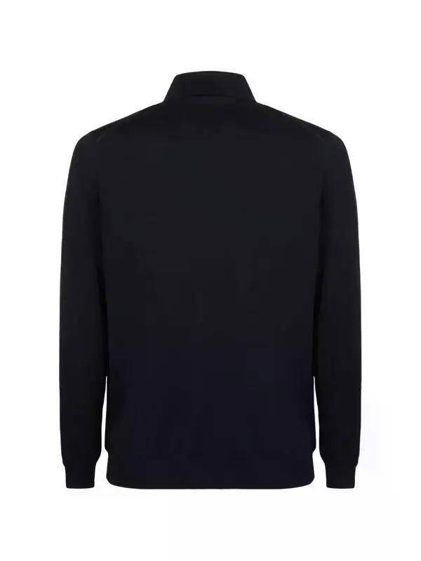 SLOWEAR Long Sleeve Knit Polo Shirt