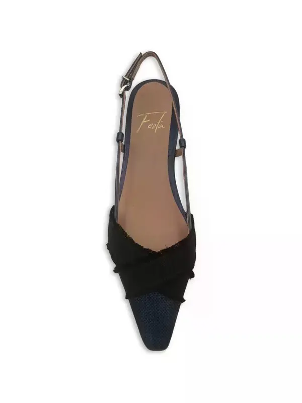 Roberto Festa Slingback Strap Flat Pumps