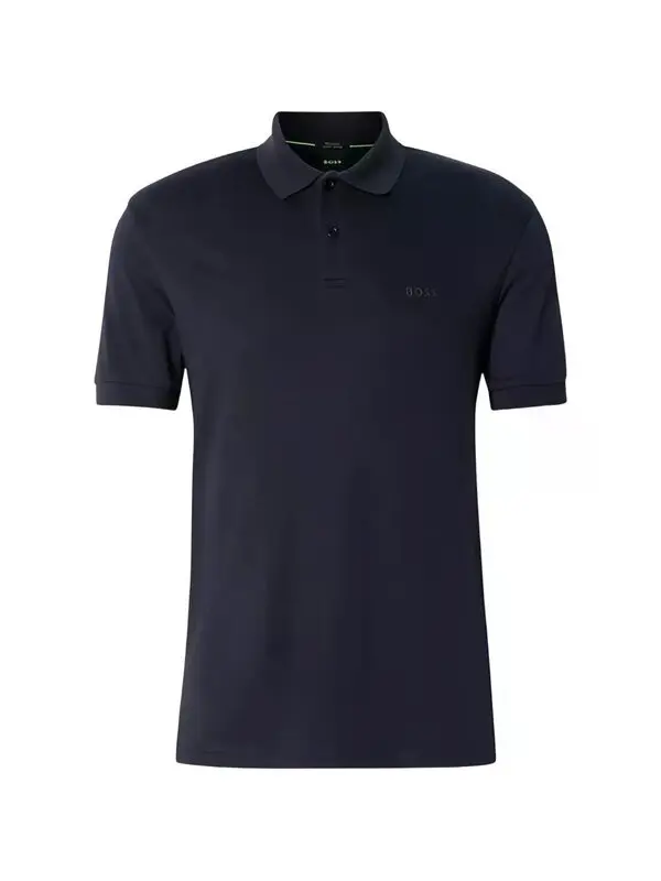 BOSS Logo-detail Polo Shirt - Blue