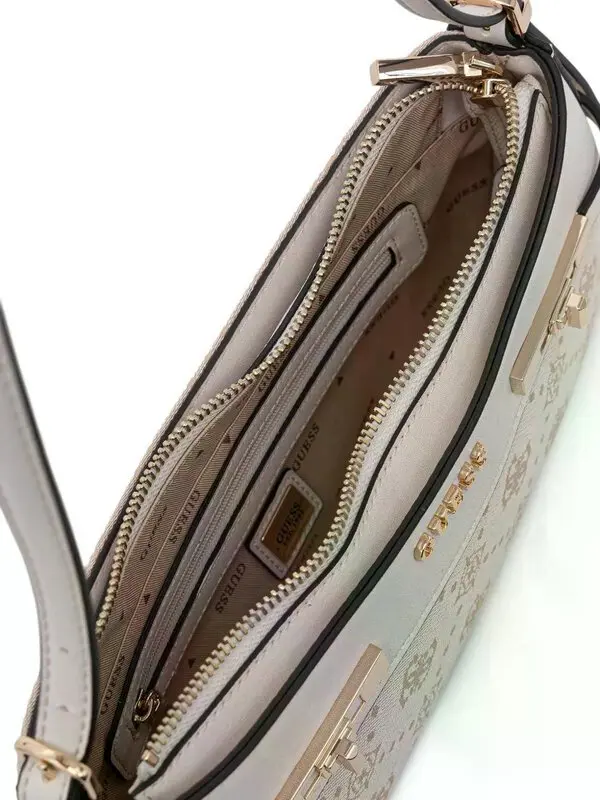 Guess Monogram Hardware Tote Bag