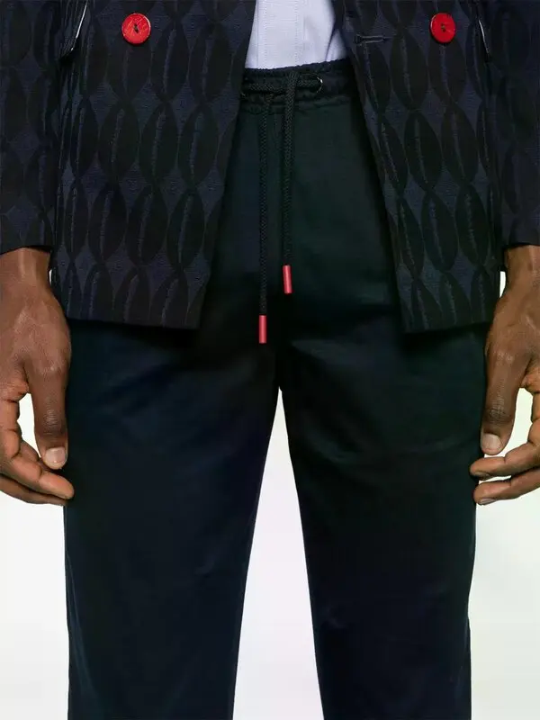 Kiton Drawstring Waist Straight-leg Trousers