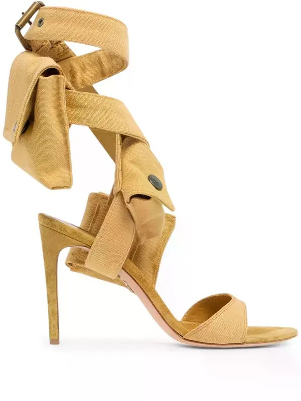 Dsquared2 Utility Twin Heeled Sandals - Yellow