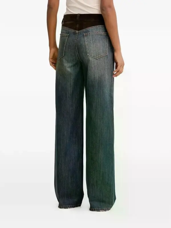 Miss Sixty Patchwork Wide-leg Denim
