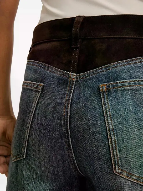 Miss Sixty Patchwork Wide-leg Denim