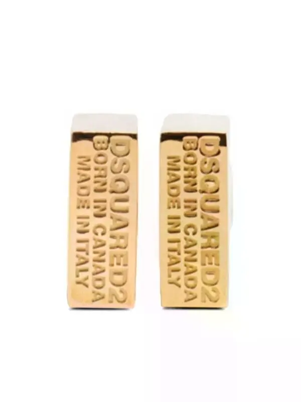 Dsquared2 Geometric Hoop Earrings - Gold