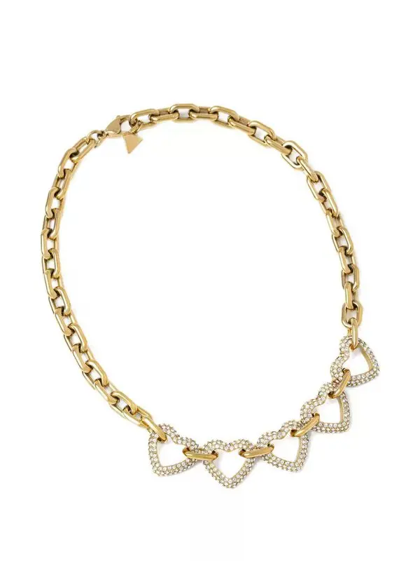 Guess Heart Chain Necklace - Gold