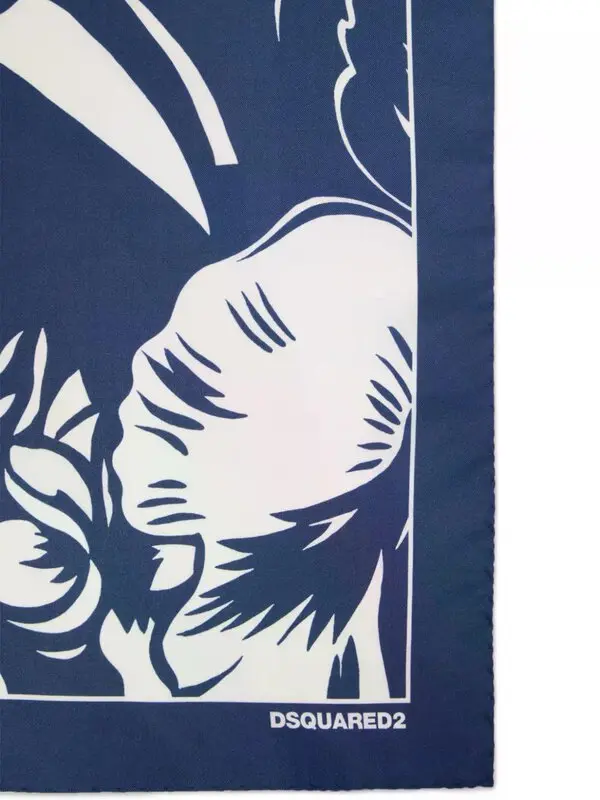 Dsquared2 Dancing Flowers Scarf
