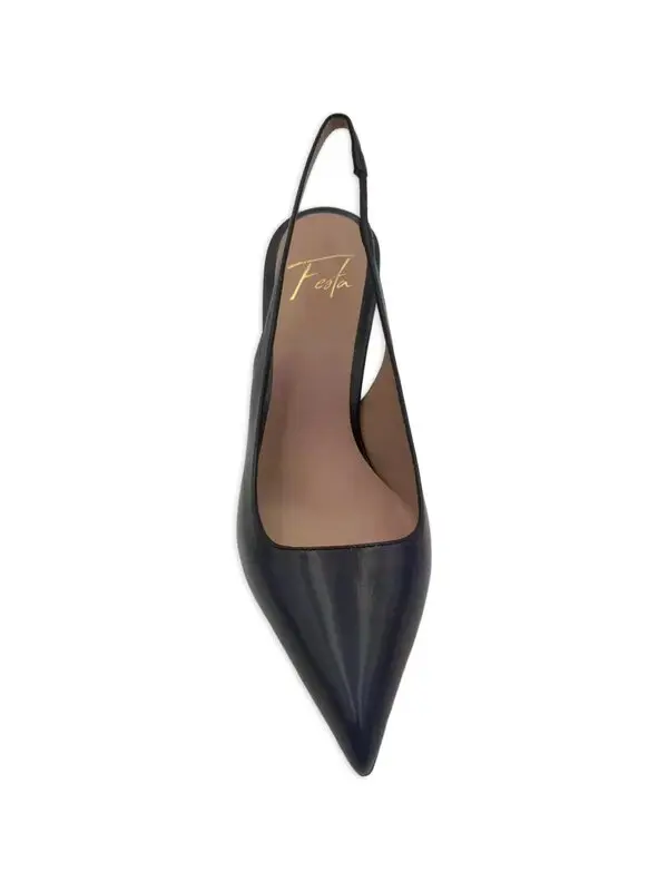Roberto Festa Pointed Toe Slingback Pumps - Blue