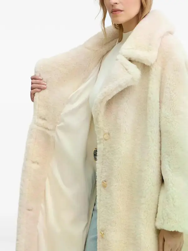 Guess Eugenie Collared Button Coat - Neutrals