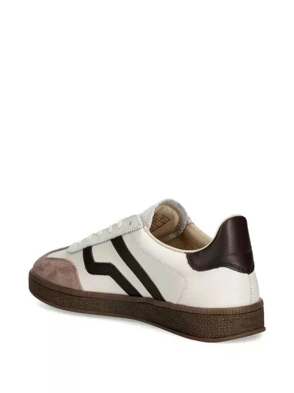 Gant Striped Suede And Leather Lace-up Sneakers