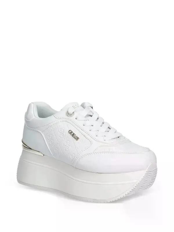 Guess Camrio 4g Logo Embossed Platform Sneakers