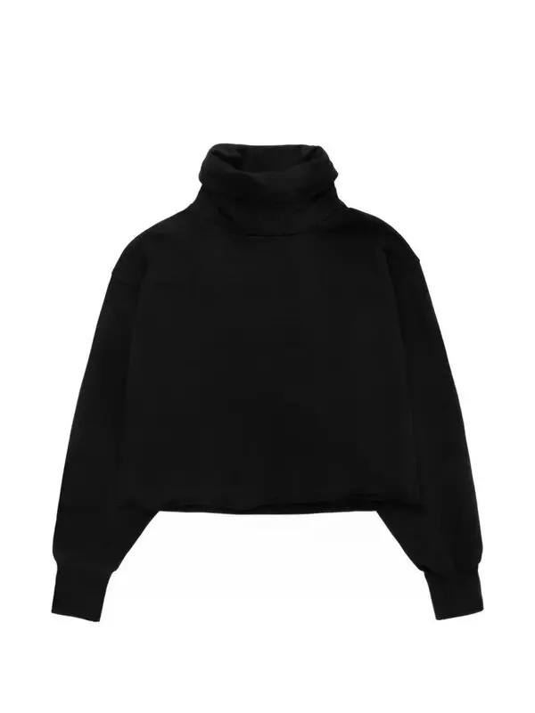 LES TIEN Cropped Roll-neck Sweater
