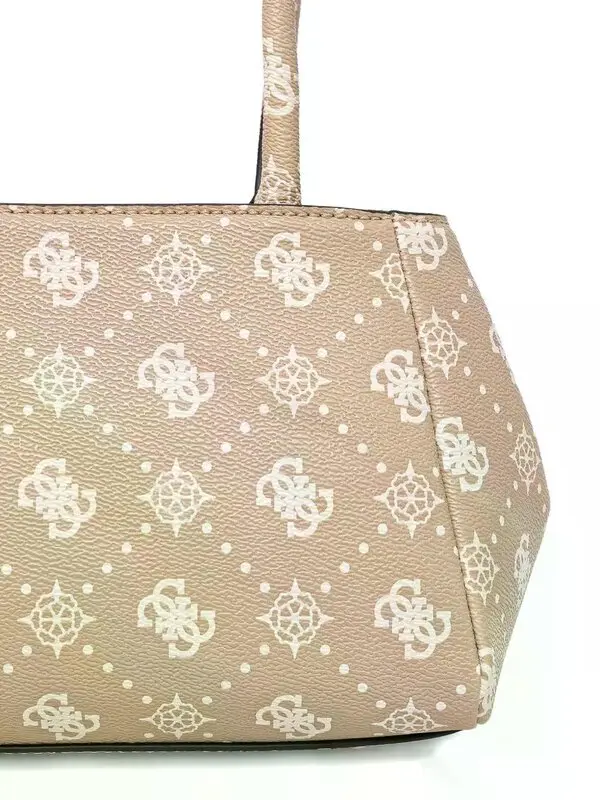 Guess Carrie Girlfriend Padlock Charm Tote Bag - Neutrals